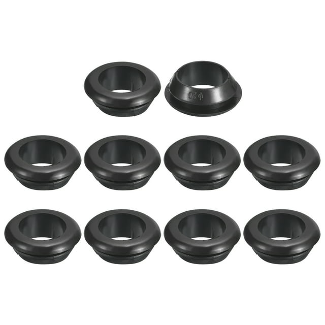 Uxcell 20 Pcs Rubber Grommets, 16mm ID 20mm Drill Hole Double Sided ...