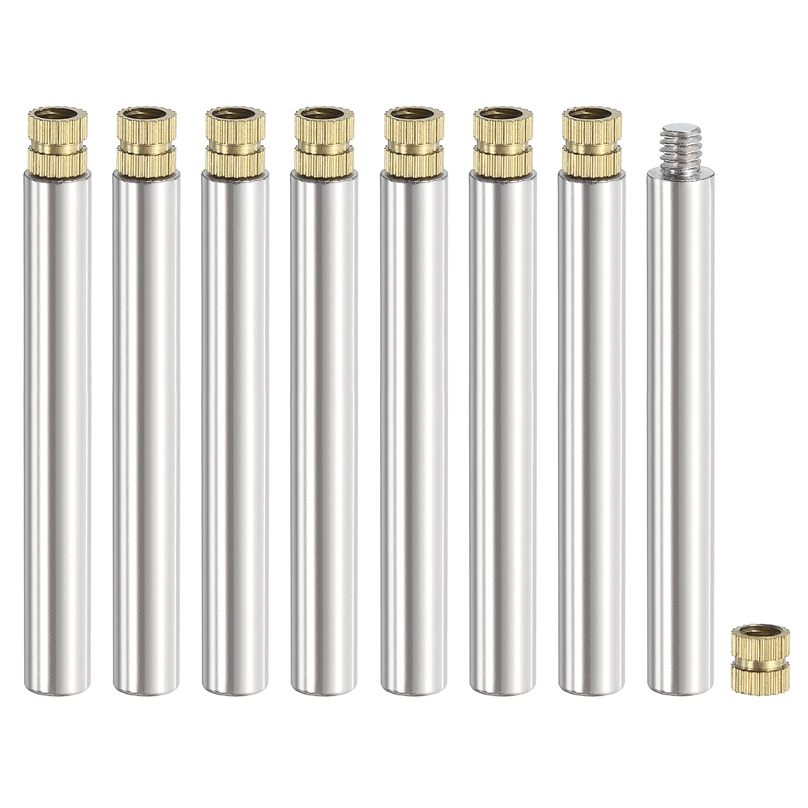 8 Pack Sign Standoff Screws, M4 x 6mm x 55mm Metal Wall Standoff Mounts ...