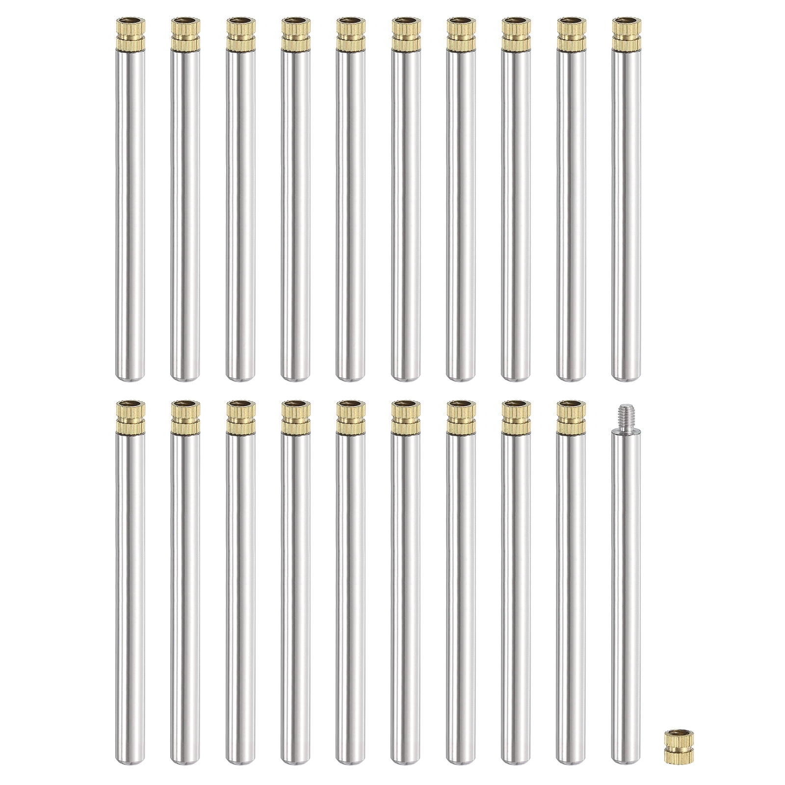 20 Pack Sign Standoff Screws, M3 x 6mm x 55mm Metal Wall Standoff ...