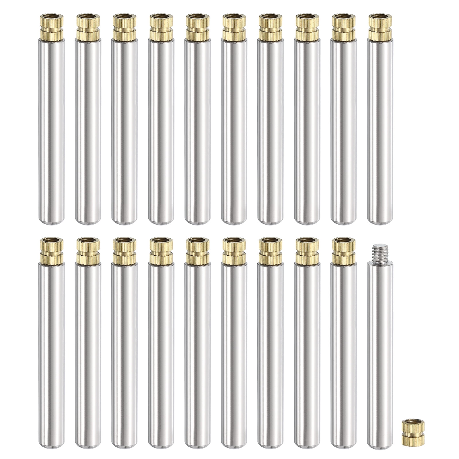 20 Pack Sign Standoff Screws, M4 x 6mm x 46mm Metal Wall Standoff ...