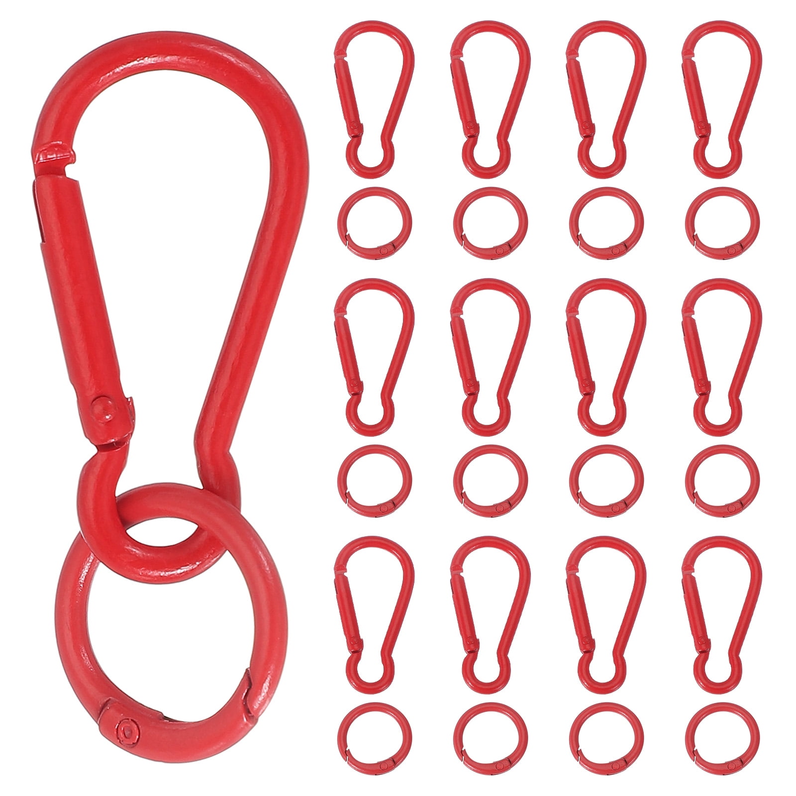 Key Chain Clips 5x Aluminum Alloy D-Ring Carabiner Spring Snap Key ...