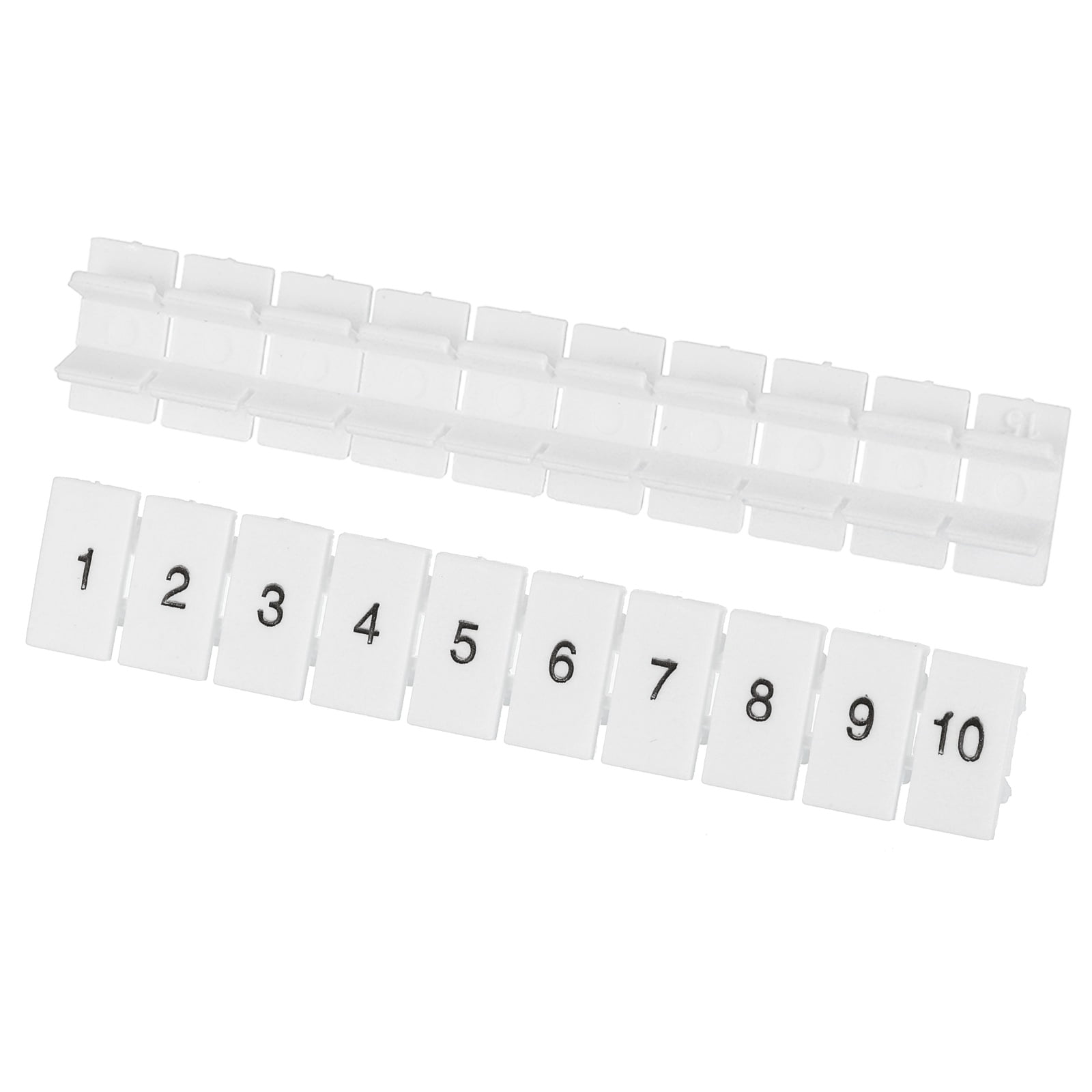 Uxcell 20 Pcs Terminal Marker Strip,ZB6 Terminal Blocks Marking Labels ...
