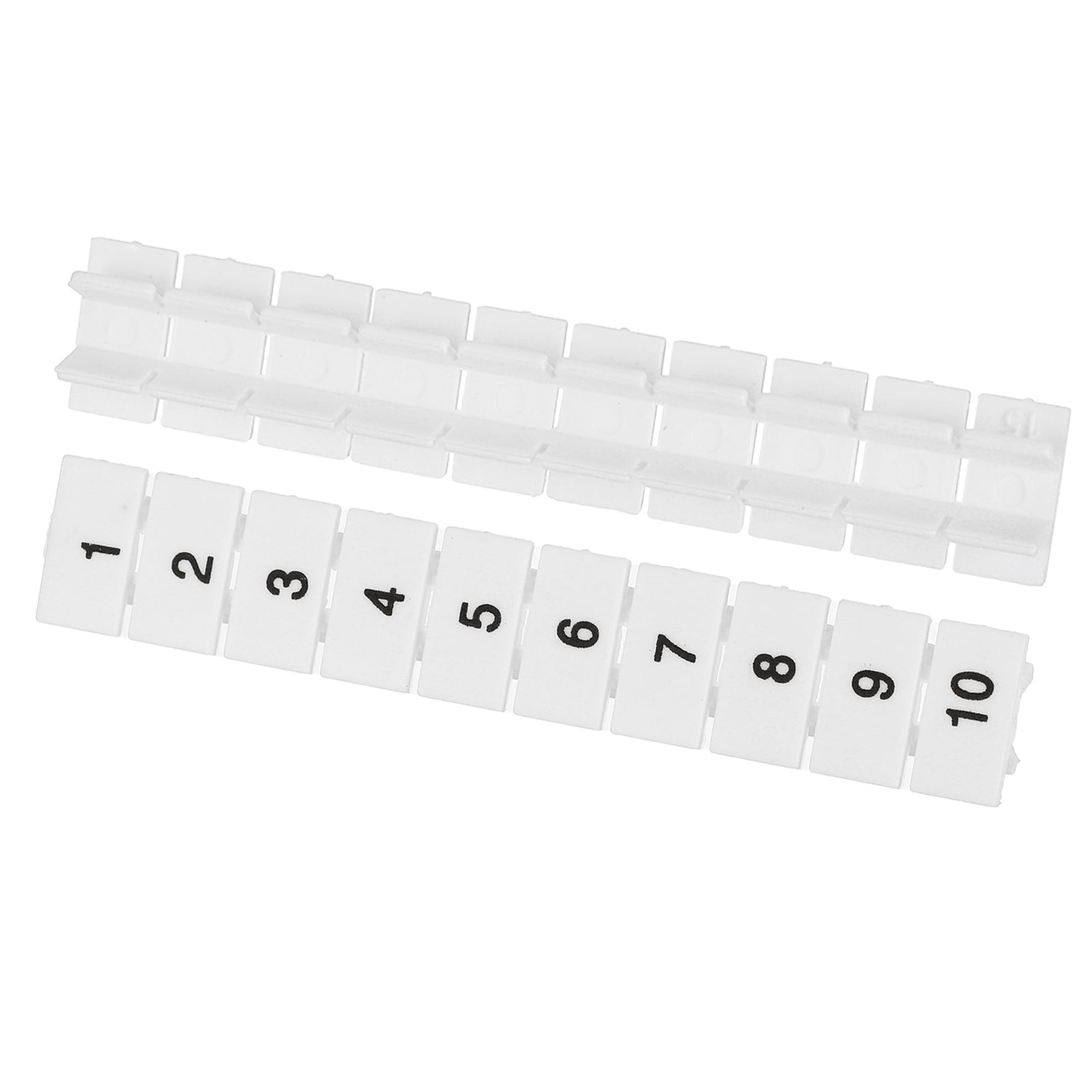 Uxcell 20 Pcs Terminal Marker Strip,ZB6 Terminal Blocks Marking Labels ...