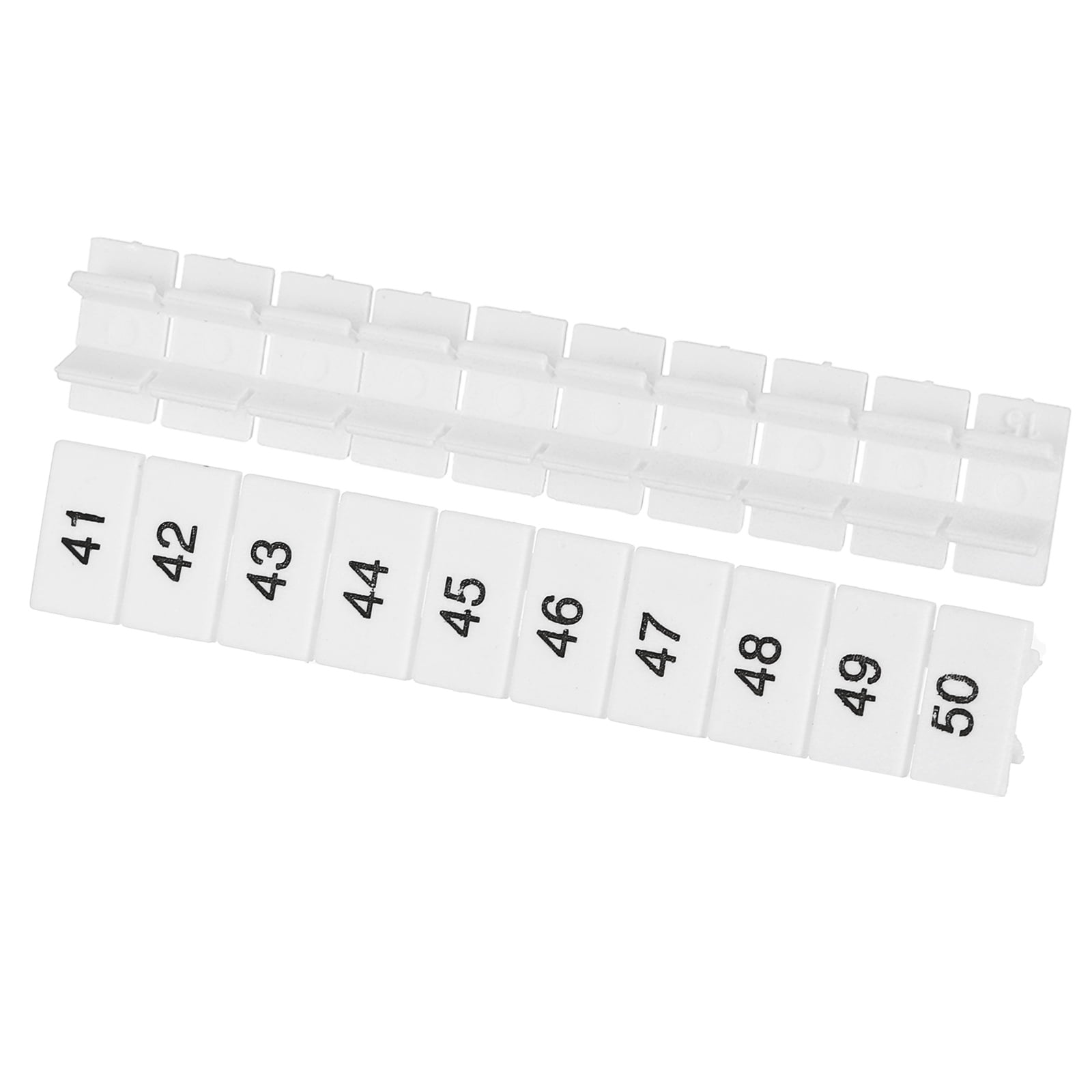 Uxcell 20 Pcs Terminal Marker Strip,ZB6 Terminal Blocks Marking Labels ...