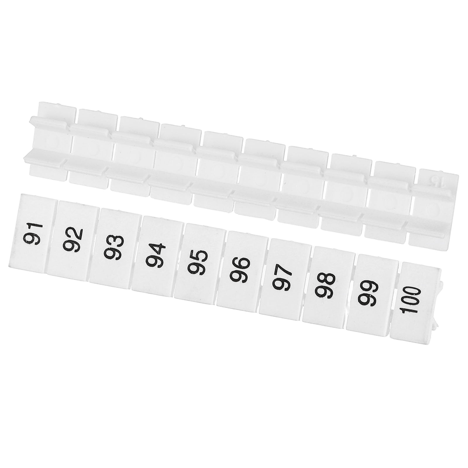 Uxcell 20 Pcs Terminal Marker Strip,ZB6 Terminal Blocks Marking Labels ...
