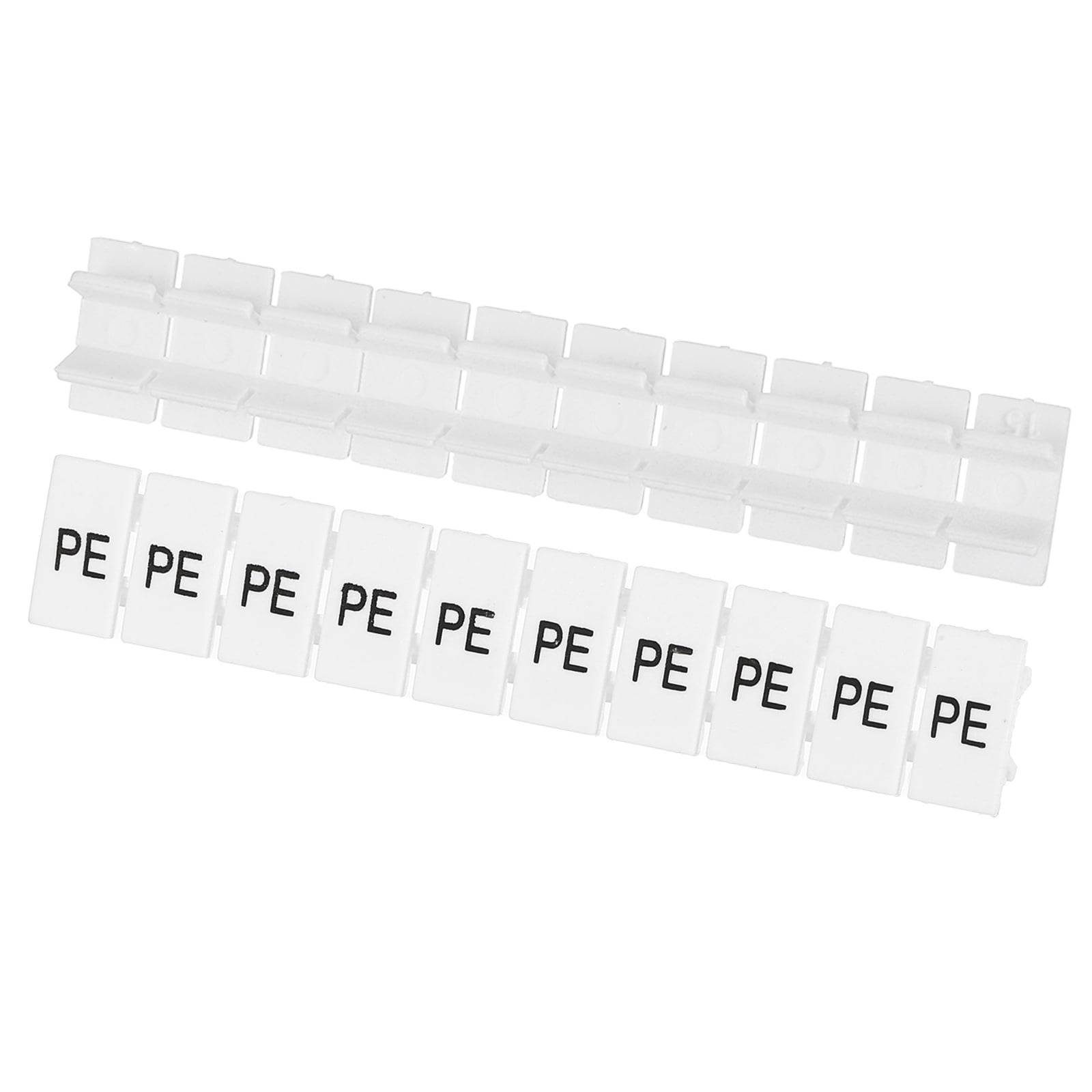 Uxcell 20 Pcs Terminal Marker Strip,ZB6 Terminal Blocks Marking Labels ...