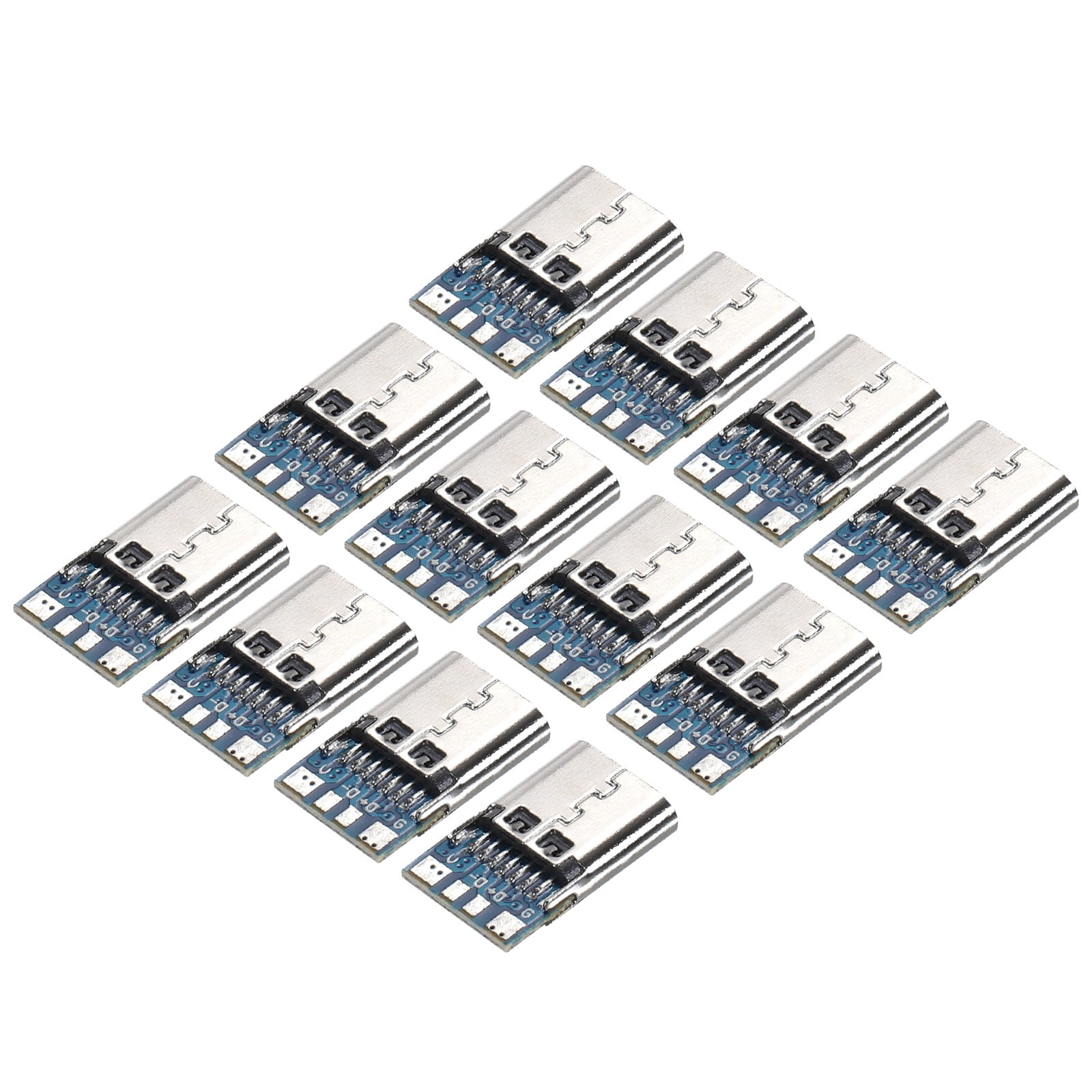 Uxcell 20 Pcs USB 3.1 Type C Connector 4 Pins Female Plug Socket ...