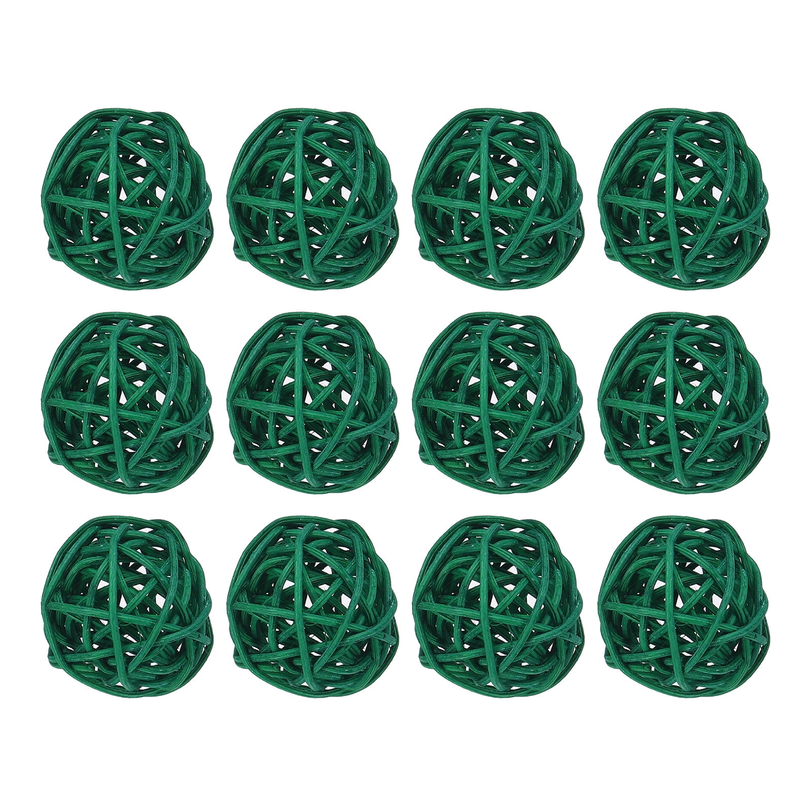 Uxcell 20 Pcs Wicker Rattan Balls Decorative Balls 1.18" for Vase ...