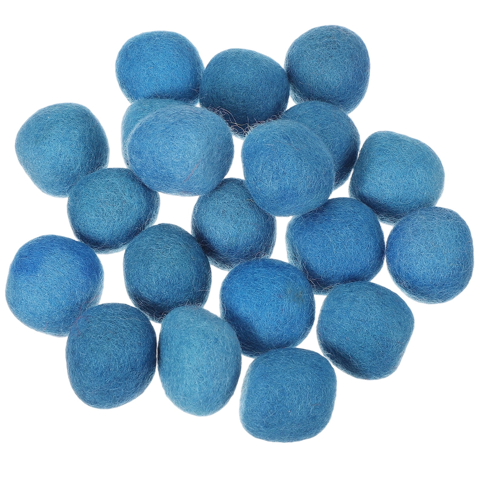 Uxcell 20 Pcs Wool Felt Balls Beads, 1.2 Inch Felt Pom Poms for Crafts ...