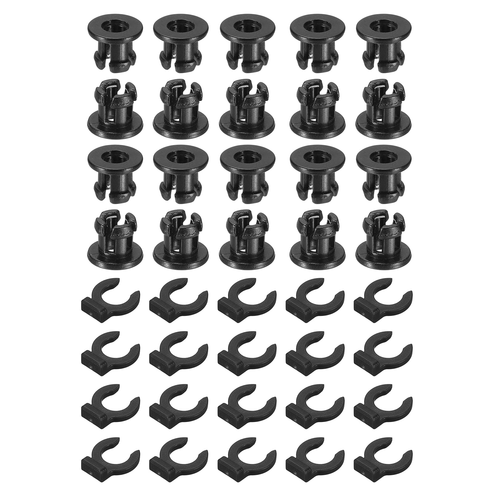 Uxcell 20 Set 3D Printer Tube Coupler Set, Tube Coupling Collet Clamp ...