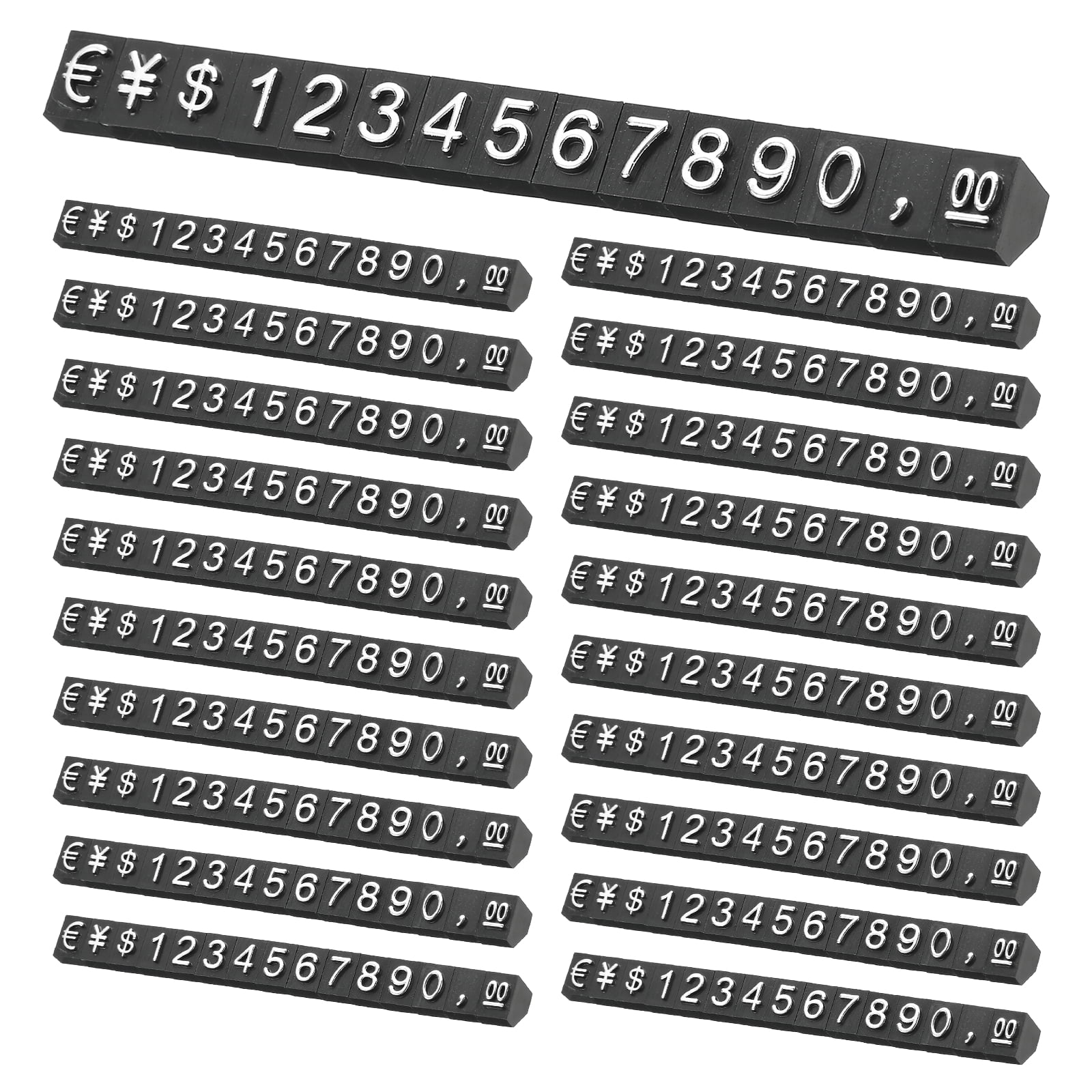 Uxcell 20 Set Price Display Cube, Adjustable Price Tag Stand Removable ...