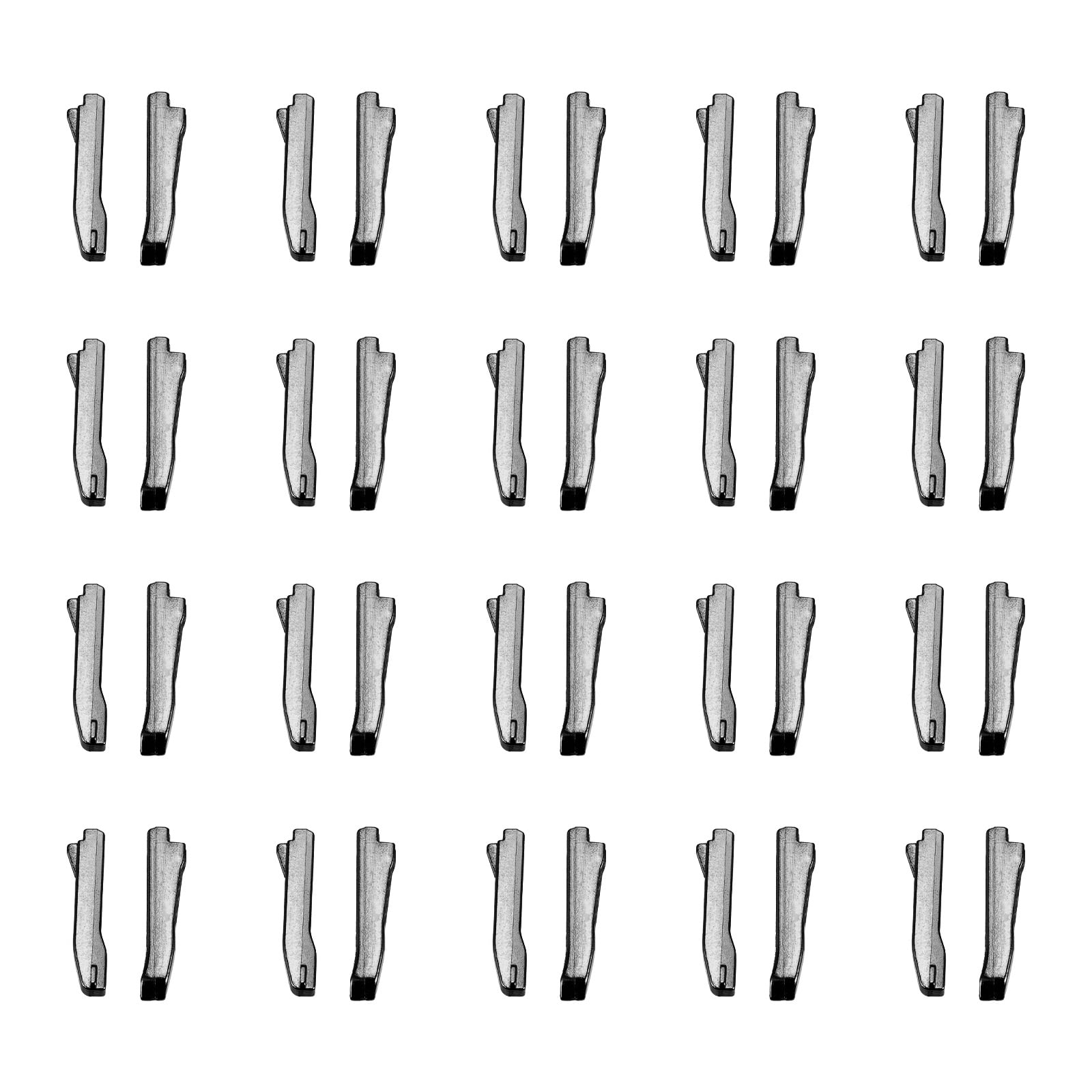 Uxcell 20 Sets Double Open Zipper Repair Latch Kits, #10 Insert Pins ...