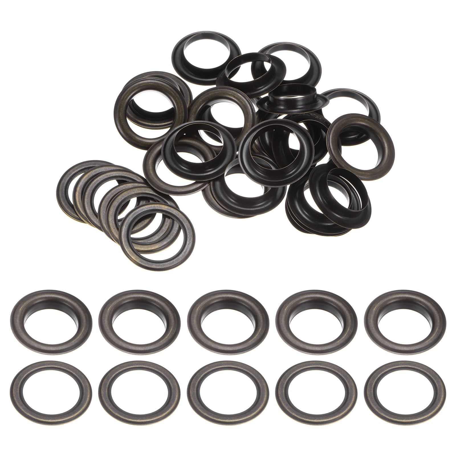 Uxcell 20 Sets Grommets Eyelets with Washers 1" Iron Grommet Tool Kit ...