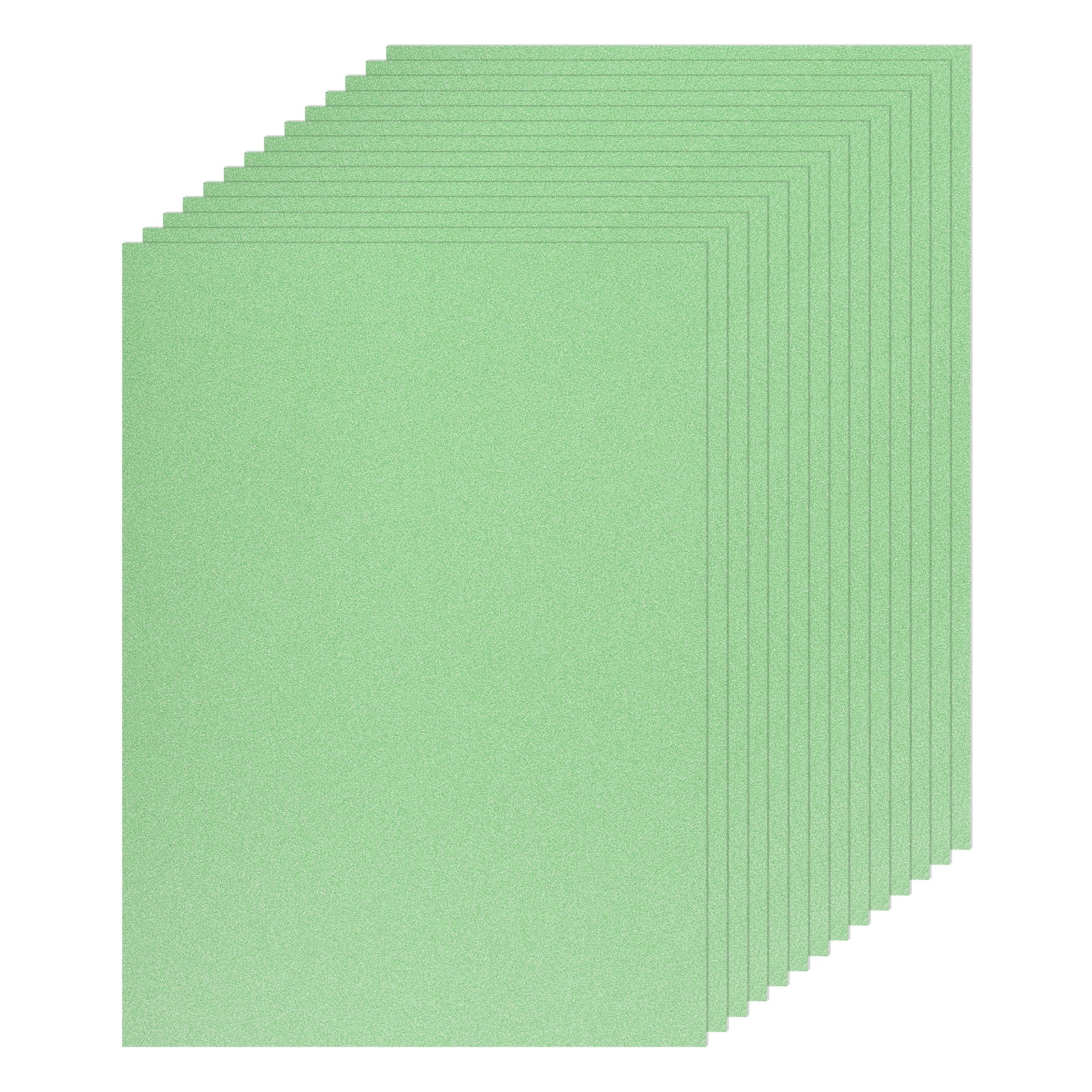 Uxcell 20 Sheet A4 Glitter Emerald Green Card Stock, 8"x11", Shimmer ...