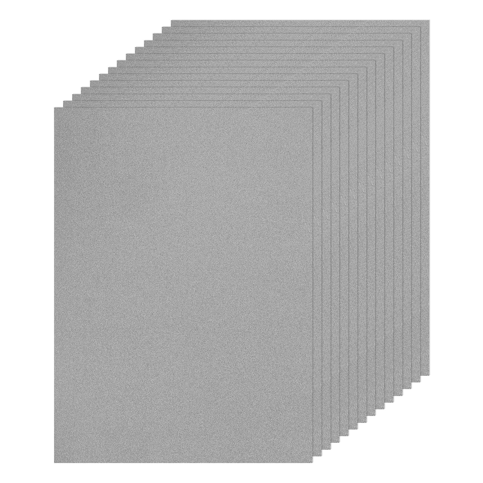 Uxcell 20 Sheet A4 Glitter Grey Card Stock, 8"x11", Shimmer Paper ...