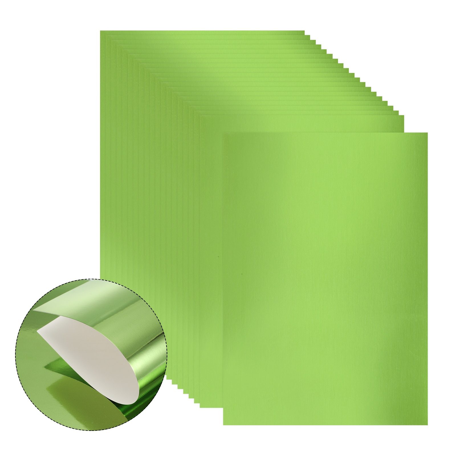 Uxcell 20 Sheets Metallic Foil Paper, A4 Thick 250gsm Cardstock Foil 8. ...