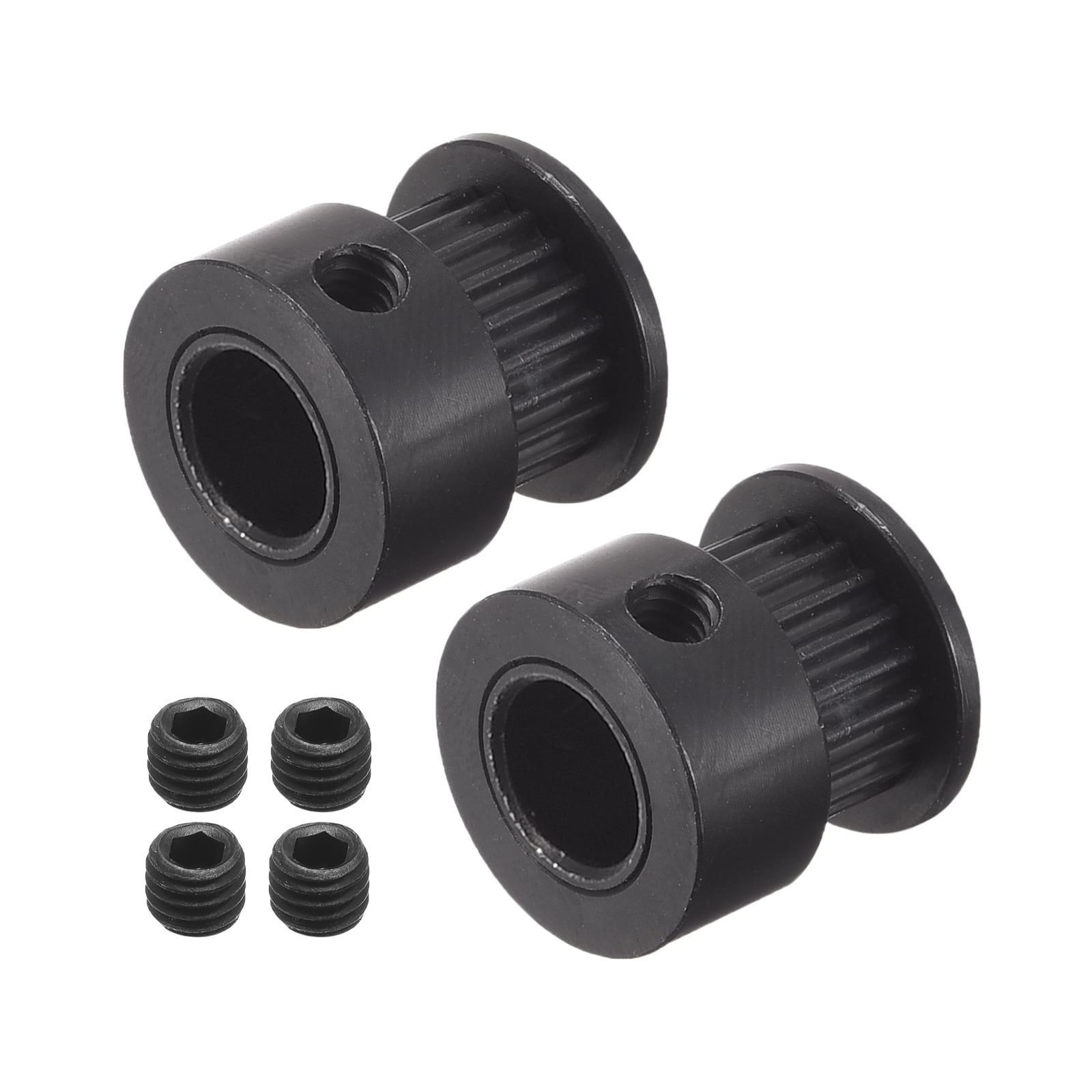 Uxcell 20 Teeth 8mm Bore Timing Pulley, Aluminium Synchronous Wheel ...