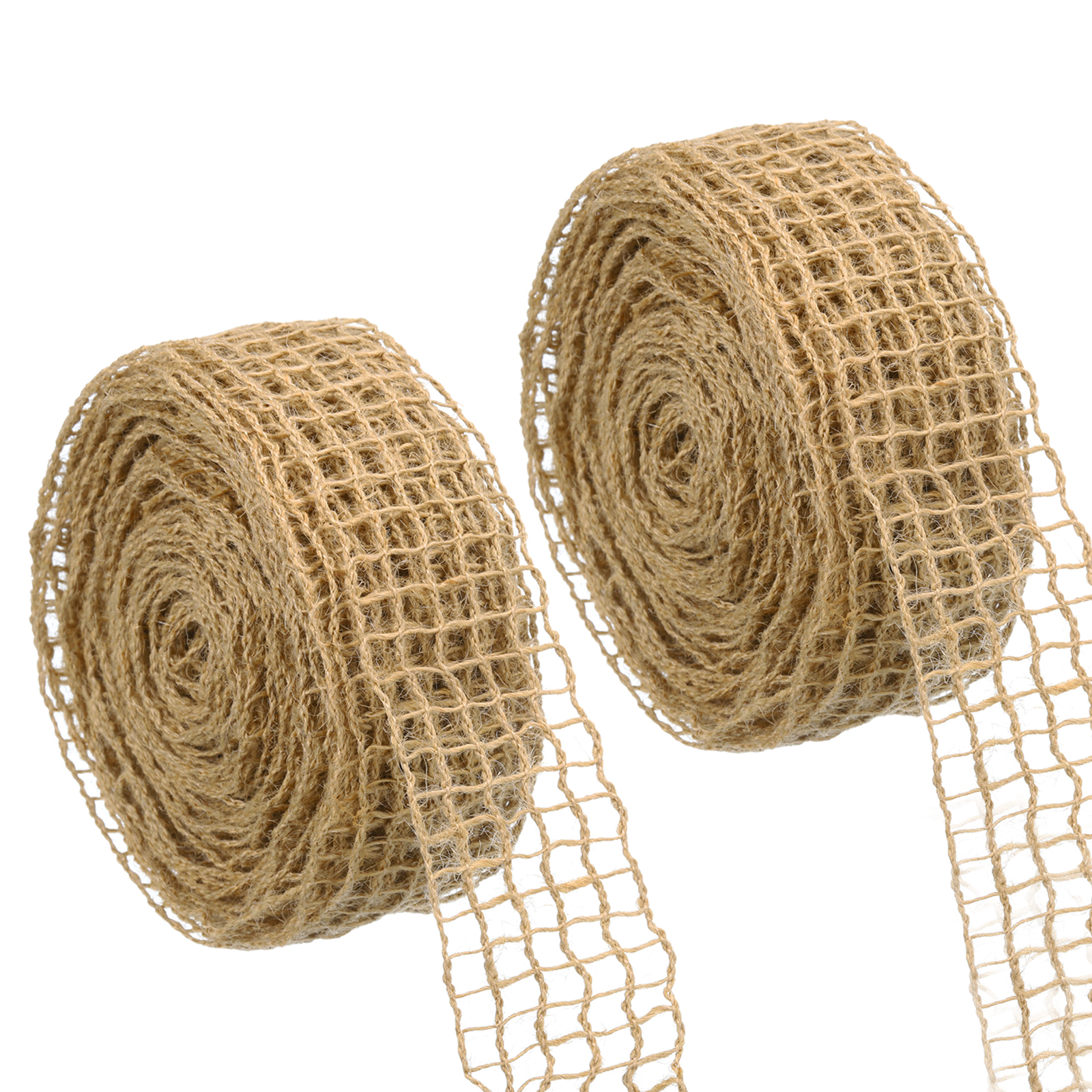 Uxcell 20 Yards 1.8 inch Burlap Ribbon Jute Burlap Lace Craft Ribbon ...