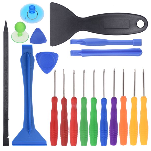Uxcell 20 in 1 Spudger Crowbars Opening Pry Tool Set Curved Pry Blade ...