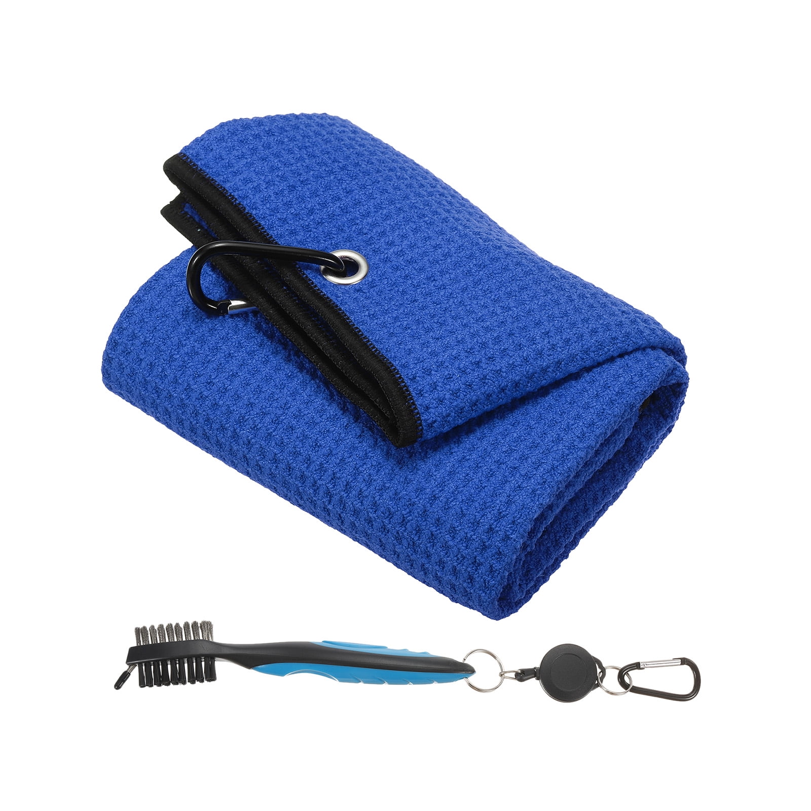 Uxcell 20"x16" Tri-Fold Golf Towels Microfiber Waffle Pattern Golf Bag ...