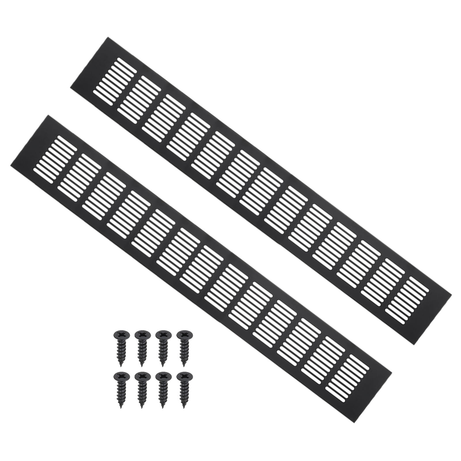 Uxcell 20"x3.2" Rectangle Air Vent Cover 2pcs Door Grille Ventilation ...