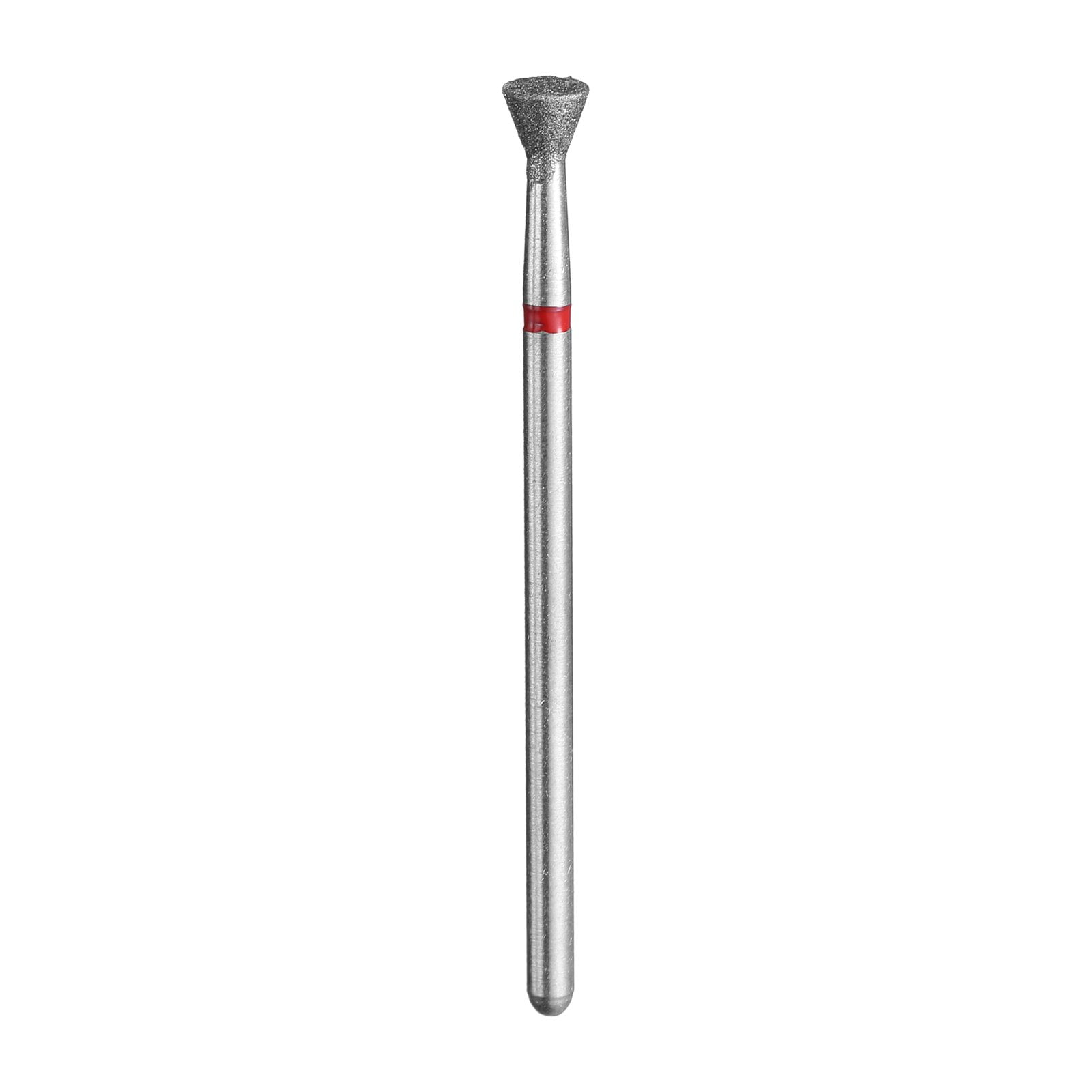 Uxcell 200-230 Grits Diamond Grinding Burrs Bit 4mm Inverted Cone Head ...
