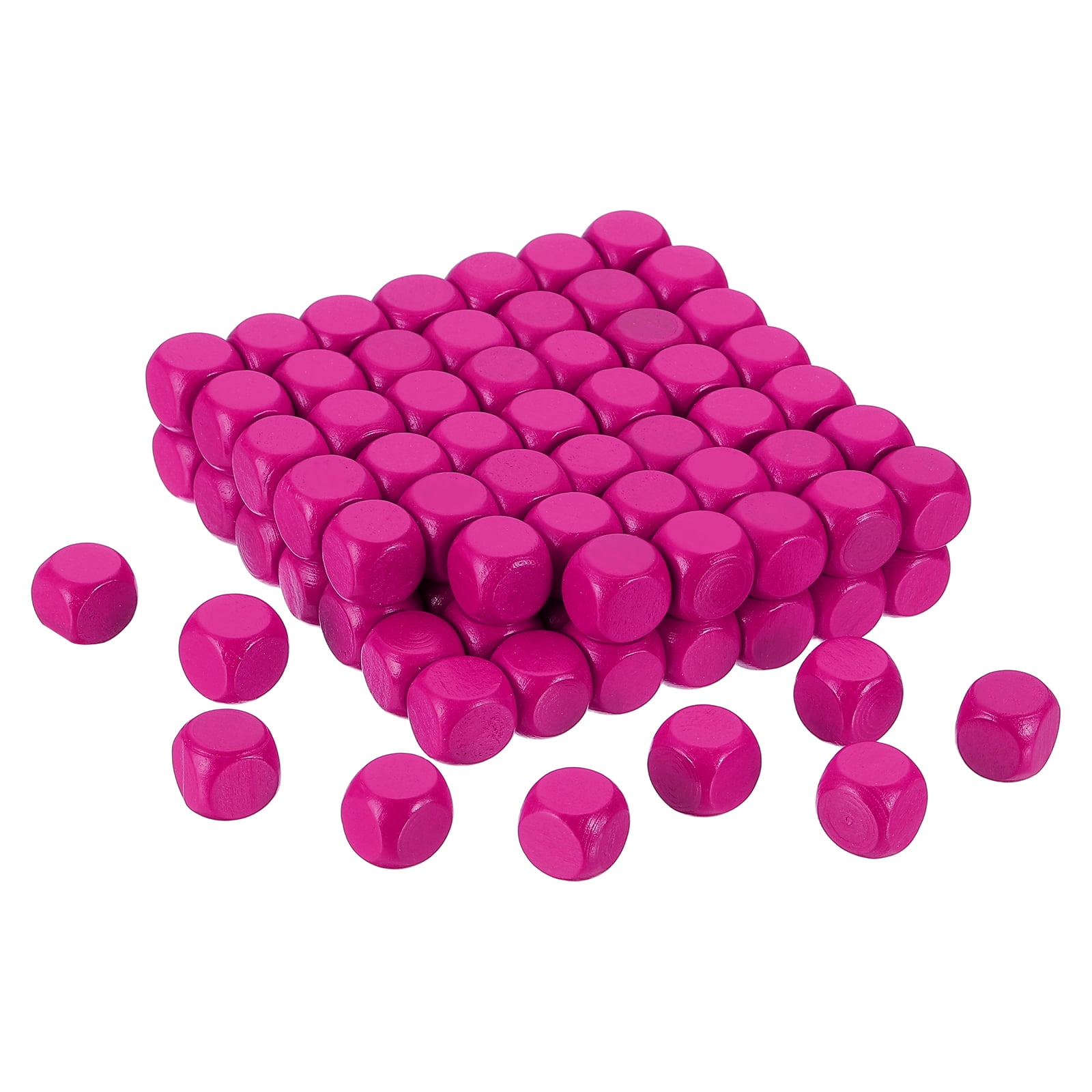 Uxcell 200 Pack Blank Wooden Dice,12mm 6 Sided Wood Cube Unfinished ...