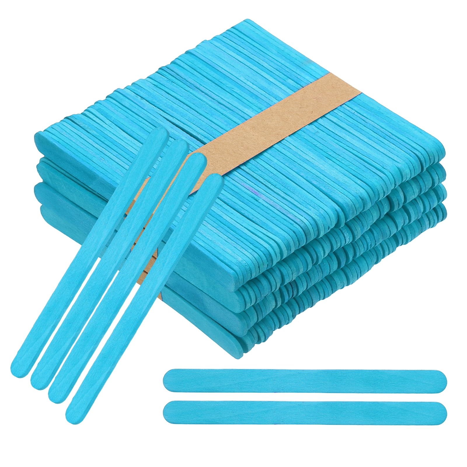 Uxcell 200 Pack Craft Sticks, 4.5 Inch Wood Sticks for Crafts Ice Cream ...