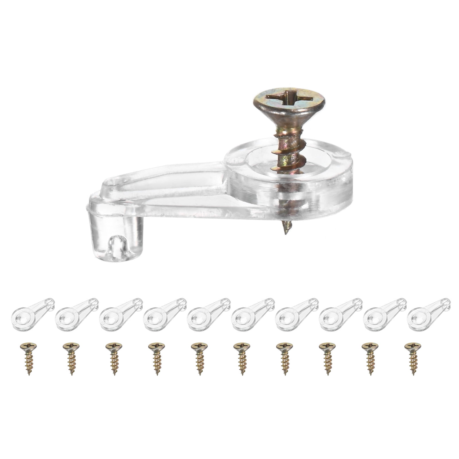 Uxcell 200 Pack Glass Retainer Clips with Screw 4mm Cylindrical for ...