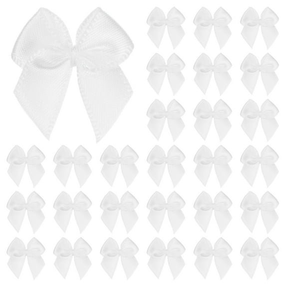 Uxcell 200-Pack Mini Craft Ribbon Bow 1x1 Inch Checkered Fabric Satin ...