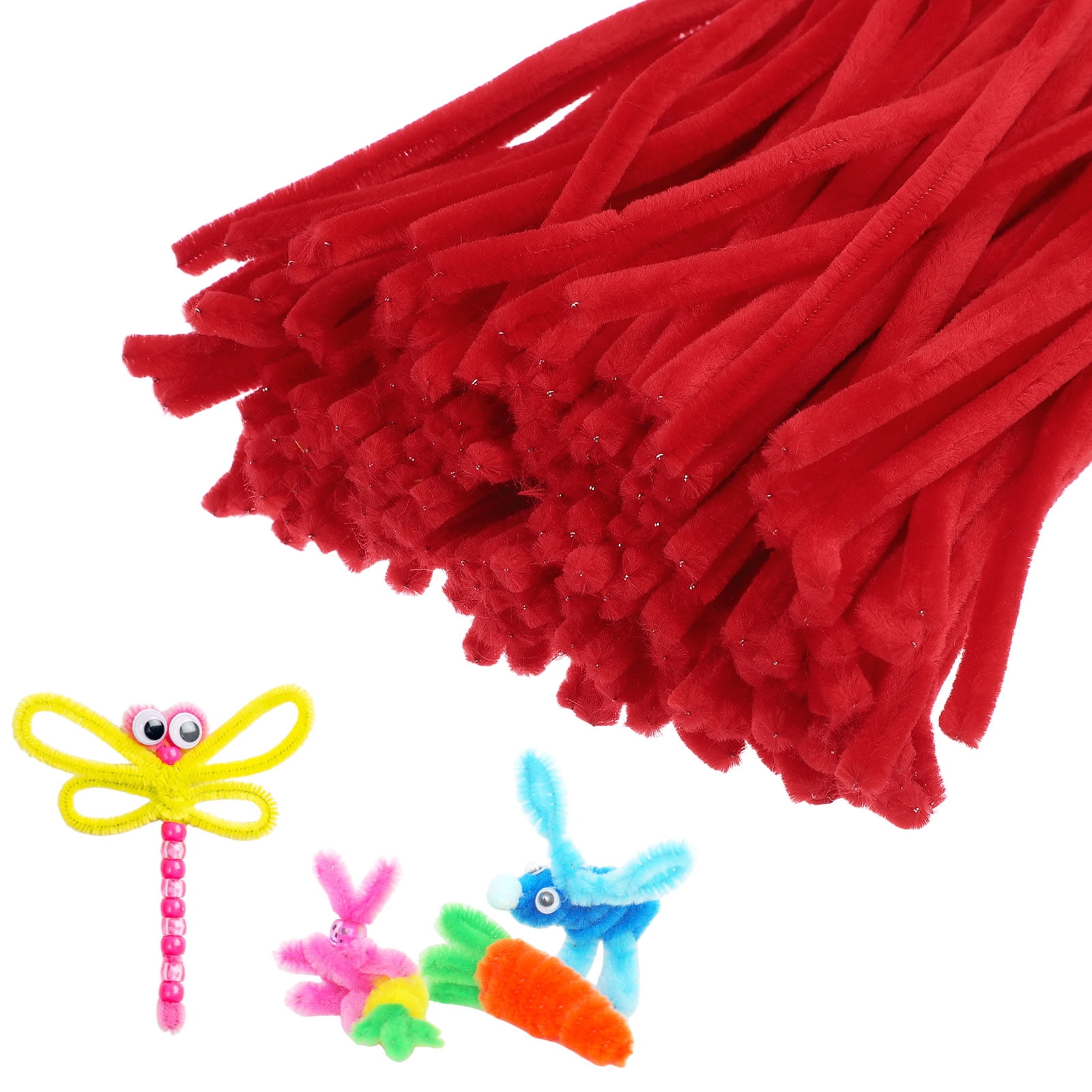 Uxcell 200-Pack Pipe Cleaners Craft, 11.8" Chenille Stems for Art ...