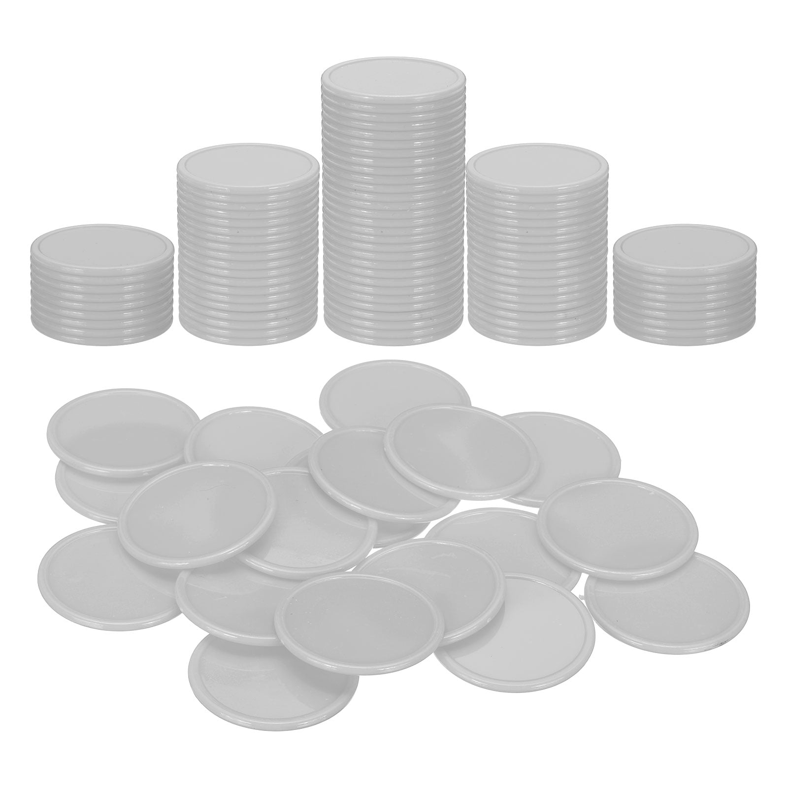 Uxcell 200 Pack Plastic Poker Chips, 1.5 Inch Learning Counters Counting Counters Disks Markers ...