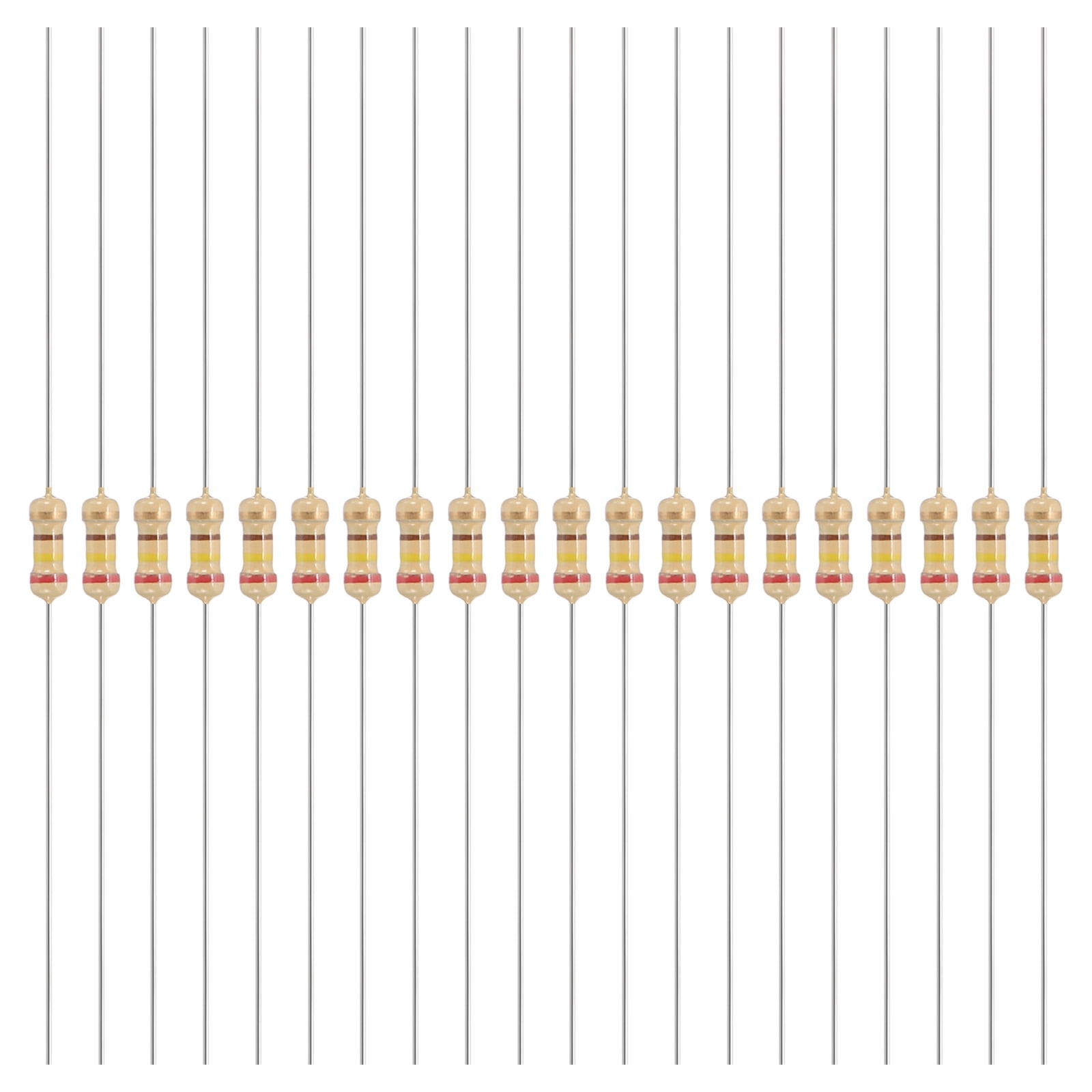 Uxcell 200 Pcs 1/4W (0.25 Watts) 240 Ohm ±5% Carbon Film Resistor ...