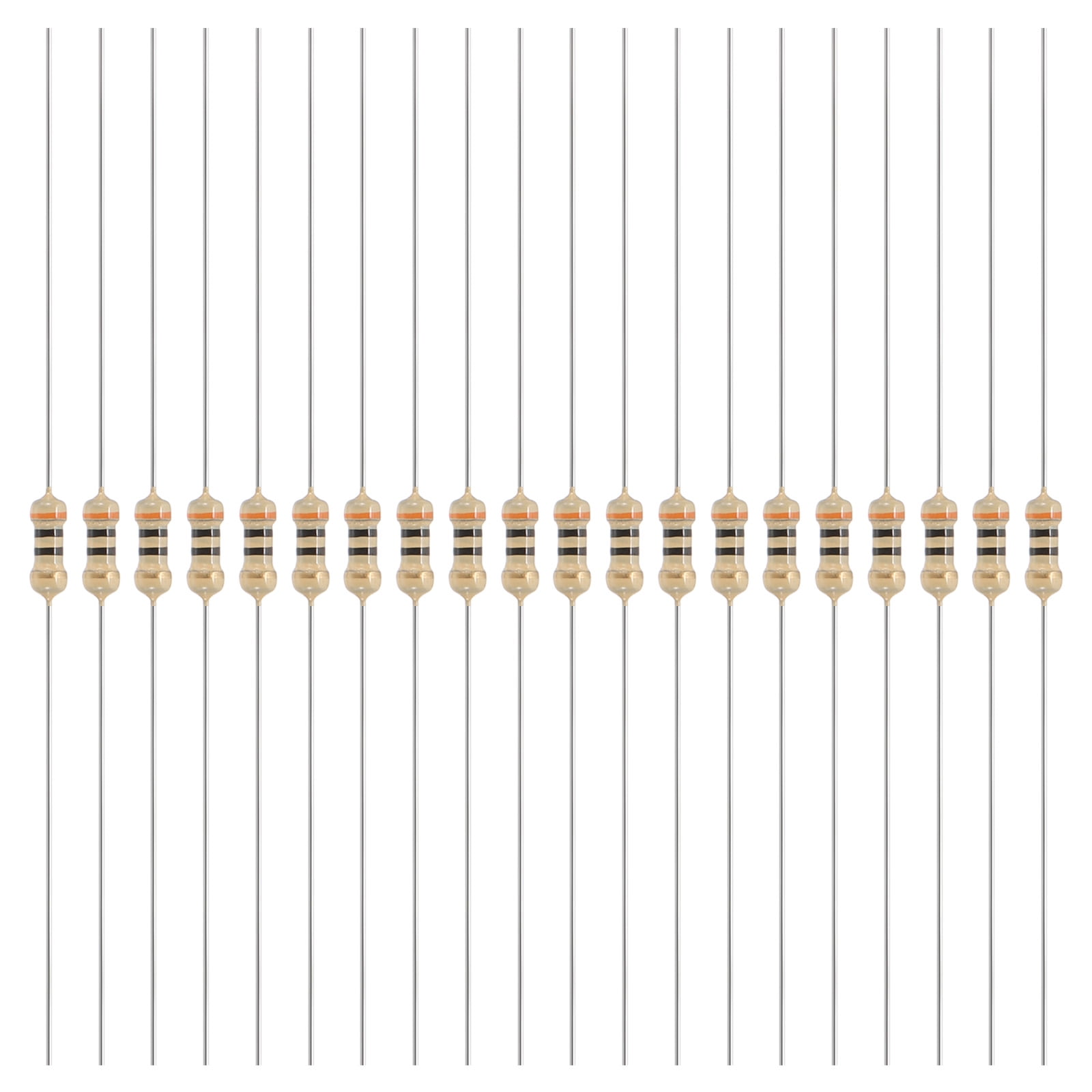 Uxcell 200 Pcs 1/4W (0.25 Watts) 30 Ohm ±5% Carbon Film Resistor ...