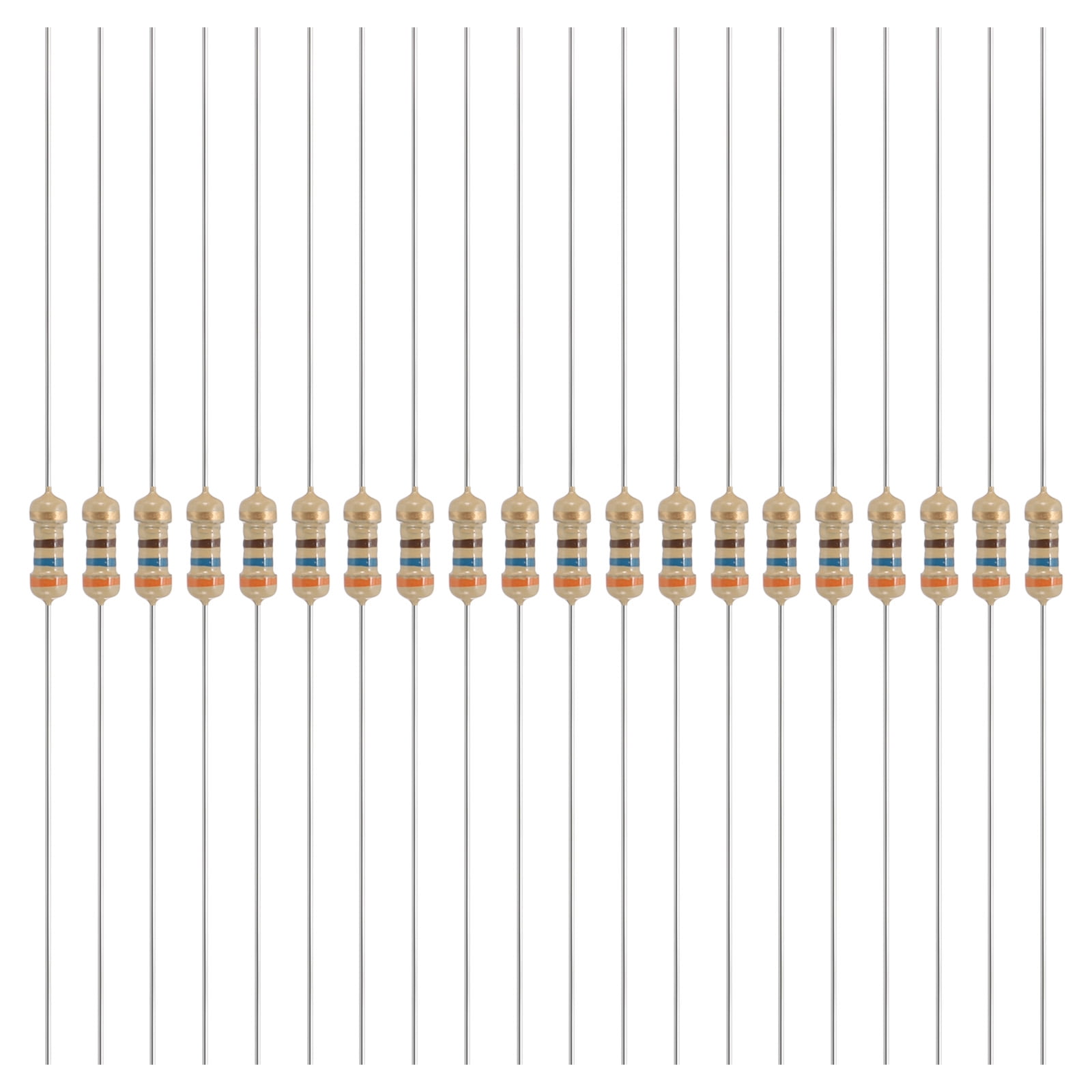Uxcell 200 Pcs 1/4W (0.25 Watts) 360 Ohm ±5% Carbon Film Resistor ...