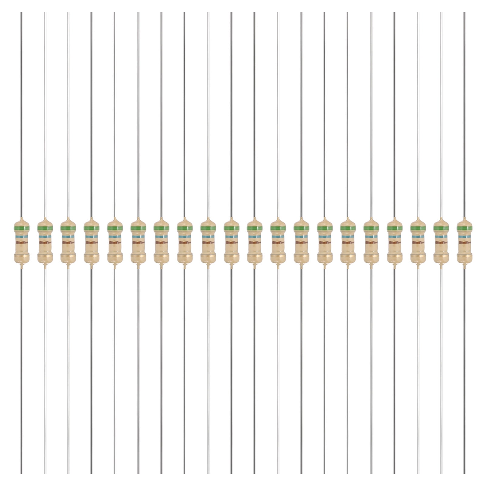 Uxcell 200 Pcs 1/4W (0.25 Watts) 560 Ohm ±5% Carbon Film Resistor ...