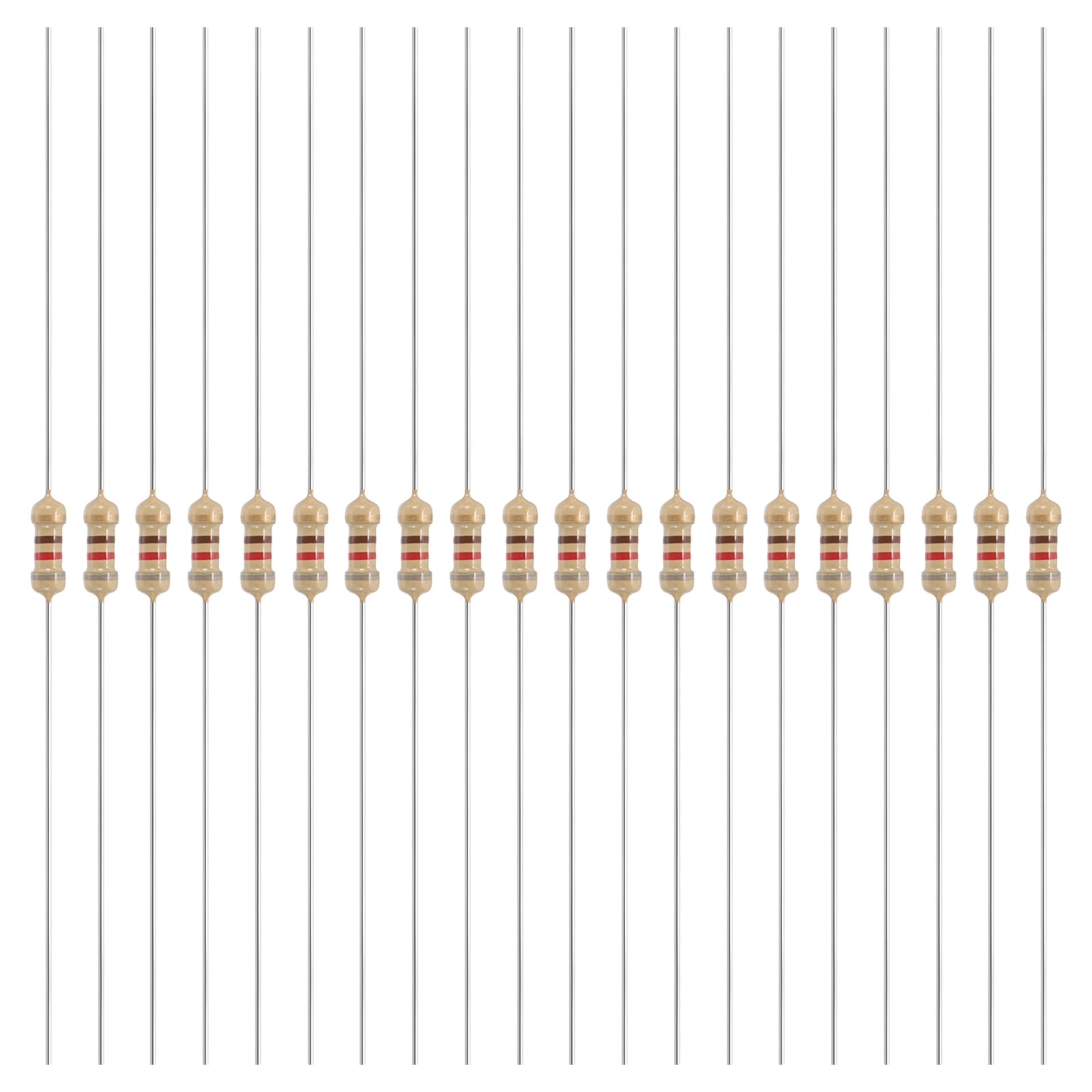 Uxcell 200 Pcs 1/4W (0.25 Watts) 820 Ohm ±5% Carbon Film Resistor ...