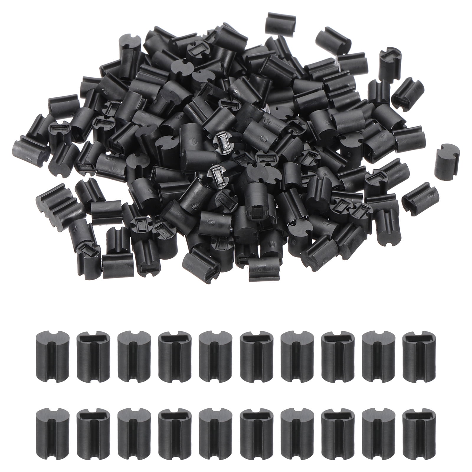 Uxcell 200 Pcs LED Spacer, 4mm OD 5mm Height Double Pit Nylon Light ...