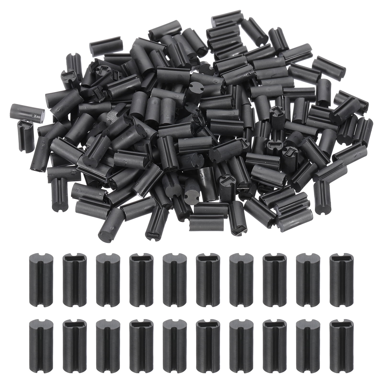 Uxcell 200 Pcs LED Spacer, 4mm OD 8mm Height Double Pit Nylon Light ...