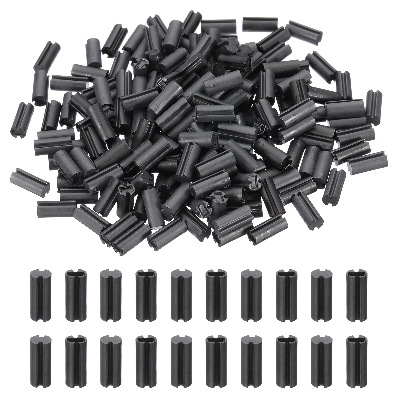 Uxcell 200 Pcs LED Spacer, 4mm OD 9mm Height Double Pit Nylon Light ...