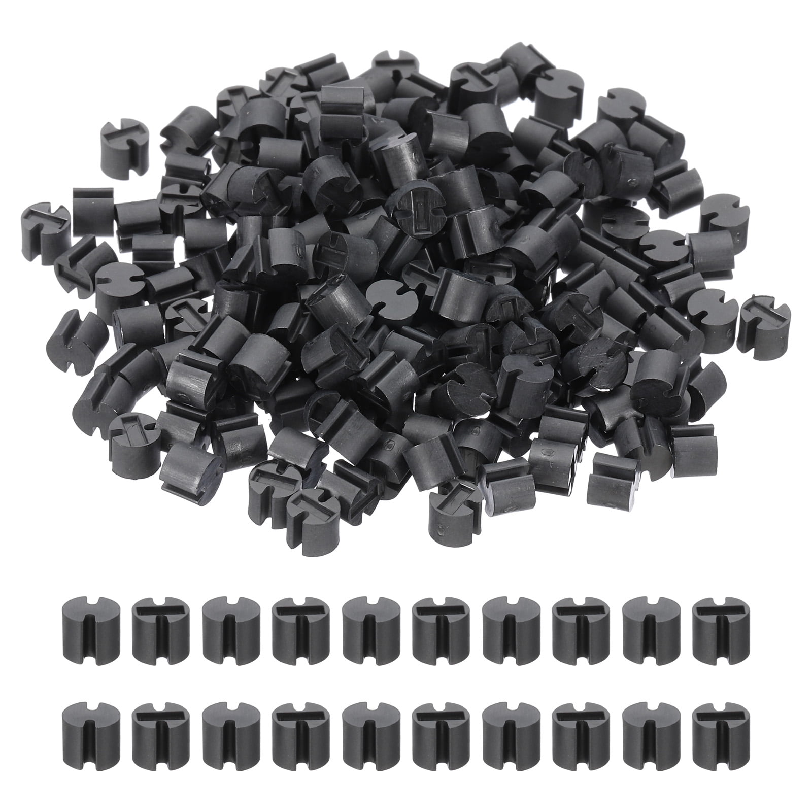 Uxcell 200 Pcs LED Spacer, 5mm OD 4mm Height Double Pit Nylon Light ...