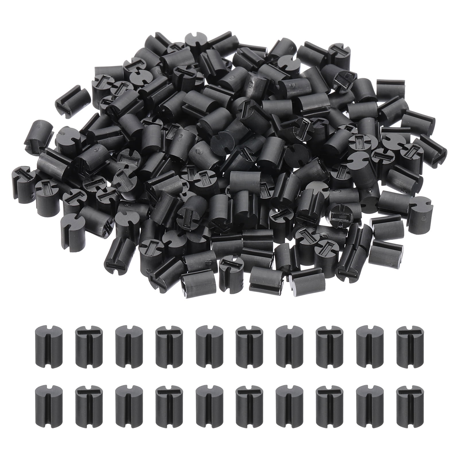 Uxcell 200 Pcs LED Spacer, 5mm OD 6mm Height Double Pit Nylon Light ...