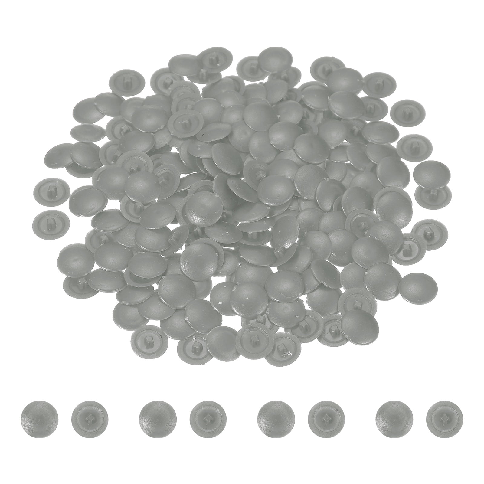 Uxcell 200 Pcs Screw Head Covers, 12mm Plastic Screw Caps Plastic Self ...