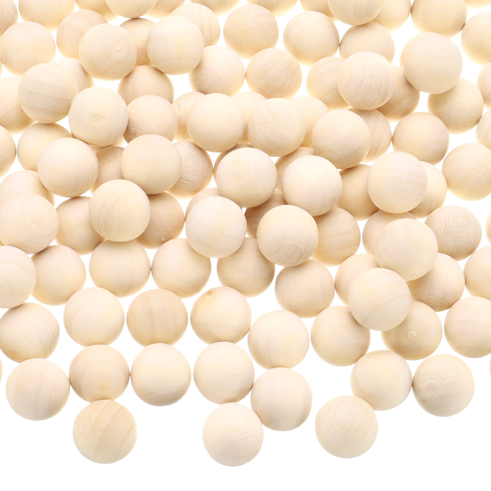 Uxcell 200 Pcs Wooden Round Balls 1/2" (12mm) Unfinished Wood Balls ...