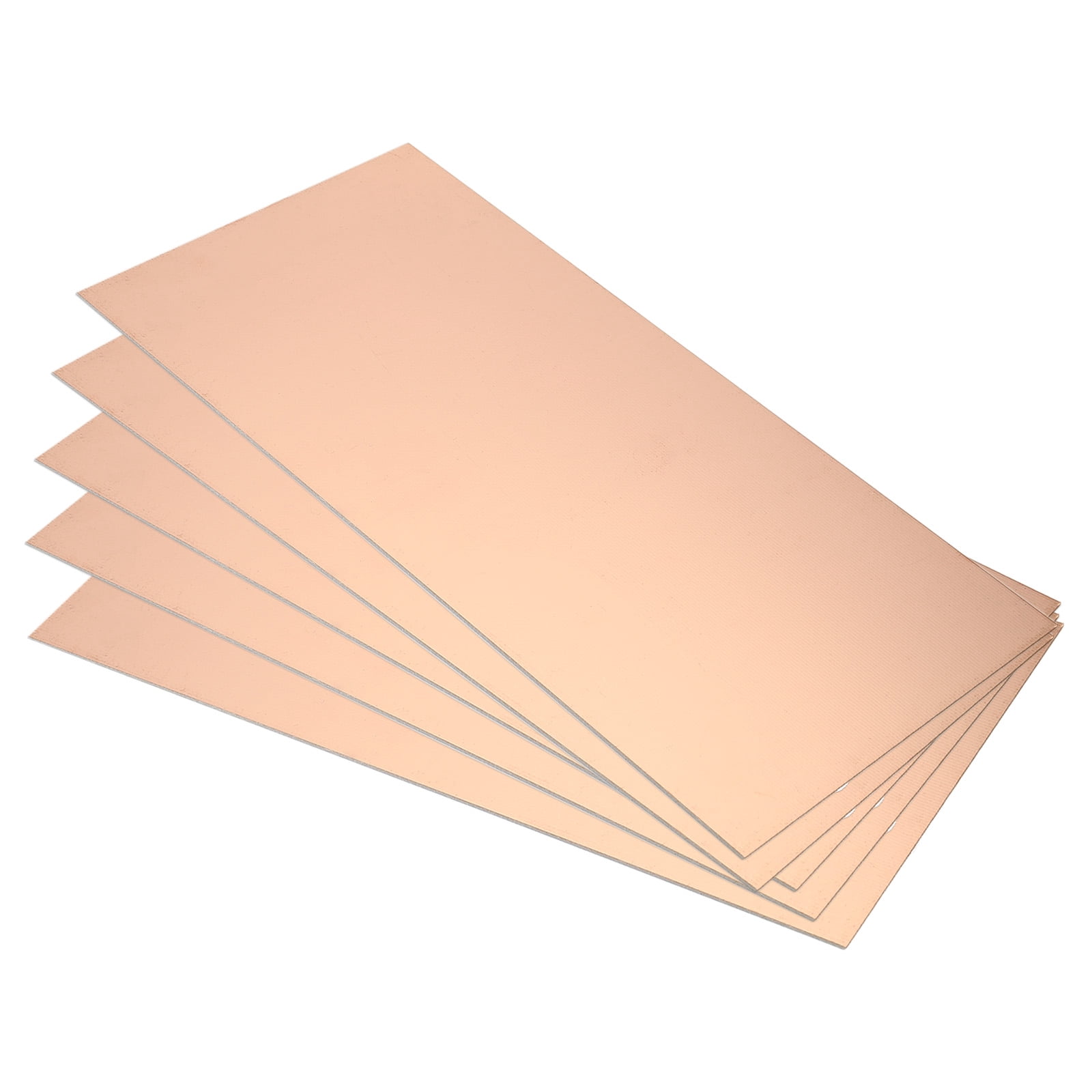 Uxcell 200 x 100 x 1.2mm FR4 Single Side PCB Copper Clad Board 5 Pack ...