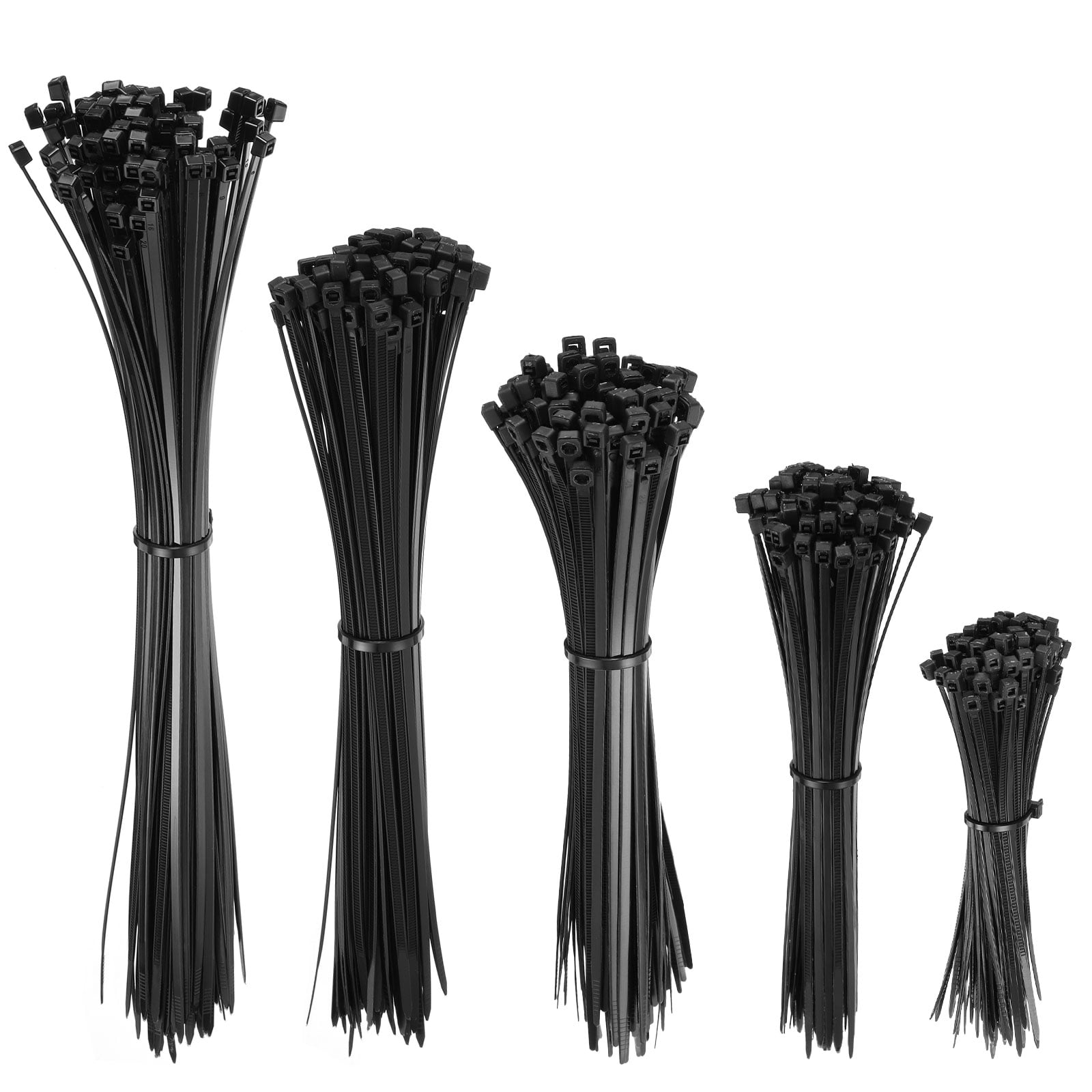Uxcell 2000pack Cable Zip Ties, Plastic Nylon Ties Wraps, Self-Locking ...