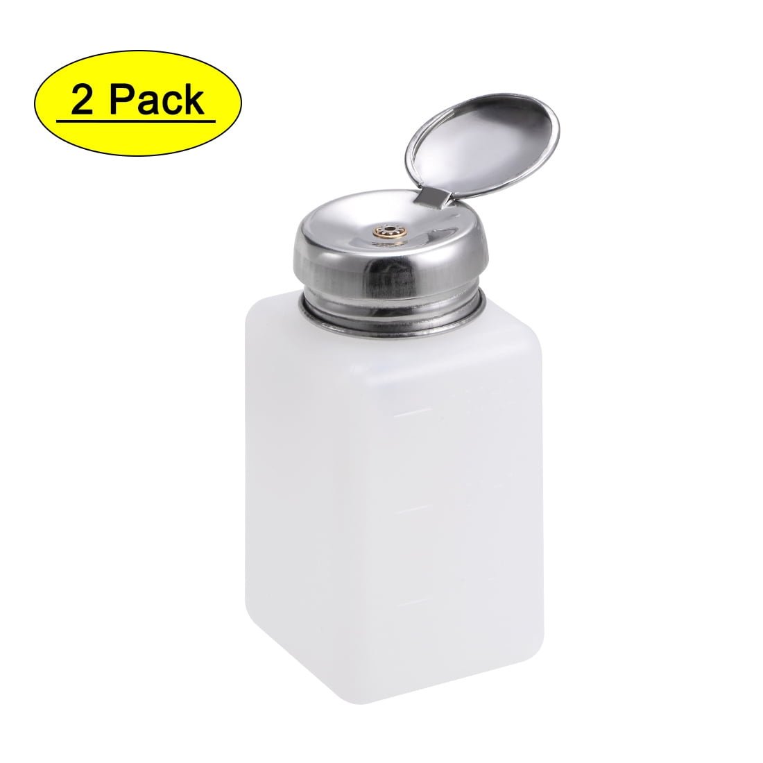 Uxcell 200ML Alcohol Liquid Press Pumping Dispenser Nail Polish Empty ...