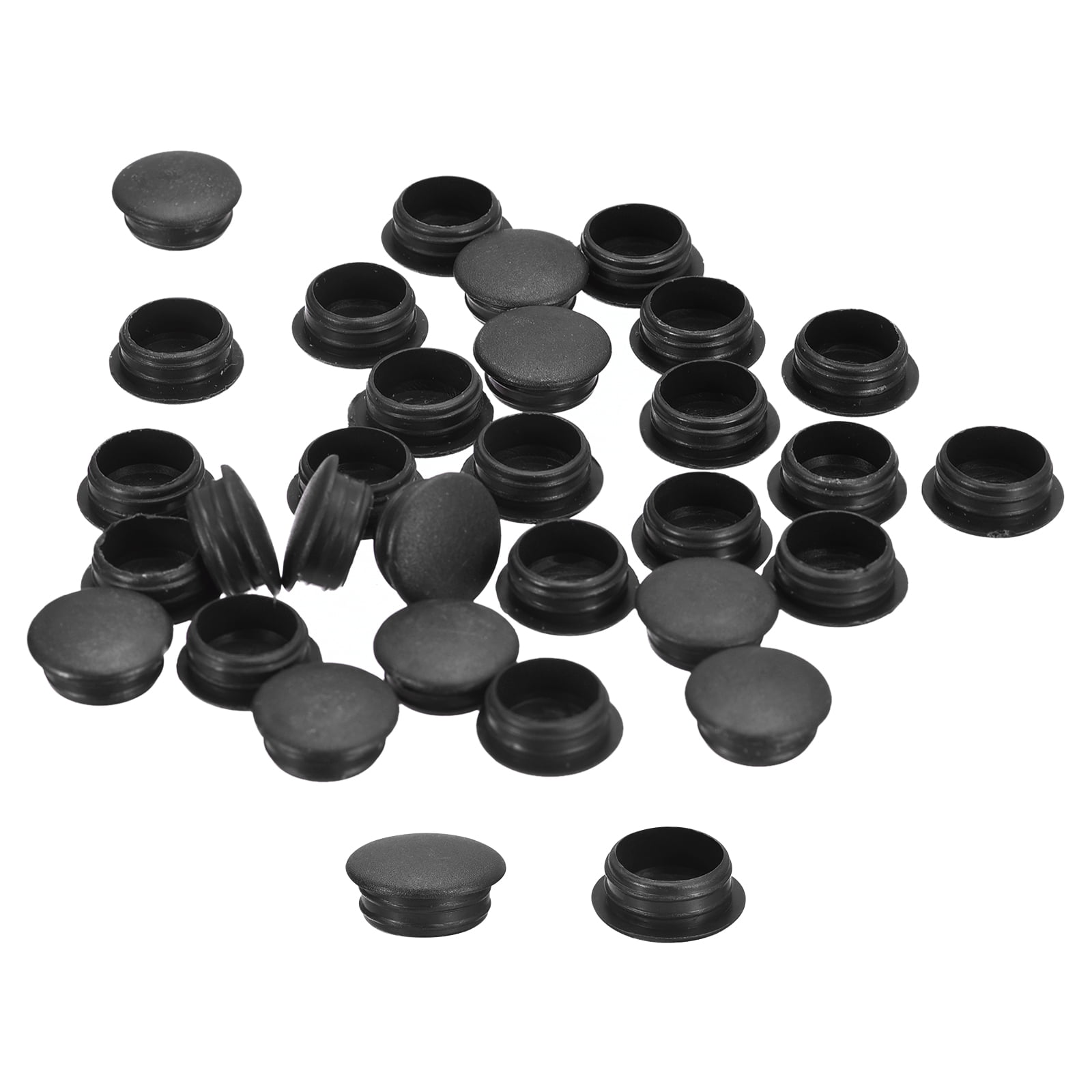 Uxcell 200Pack 15mm(9/16") Dia Plastic Concealed Hinge Hole Cover Hole ...