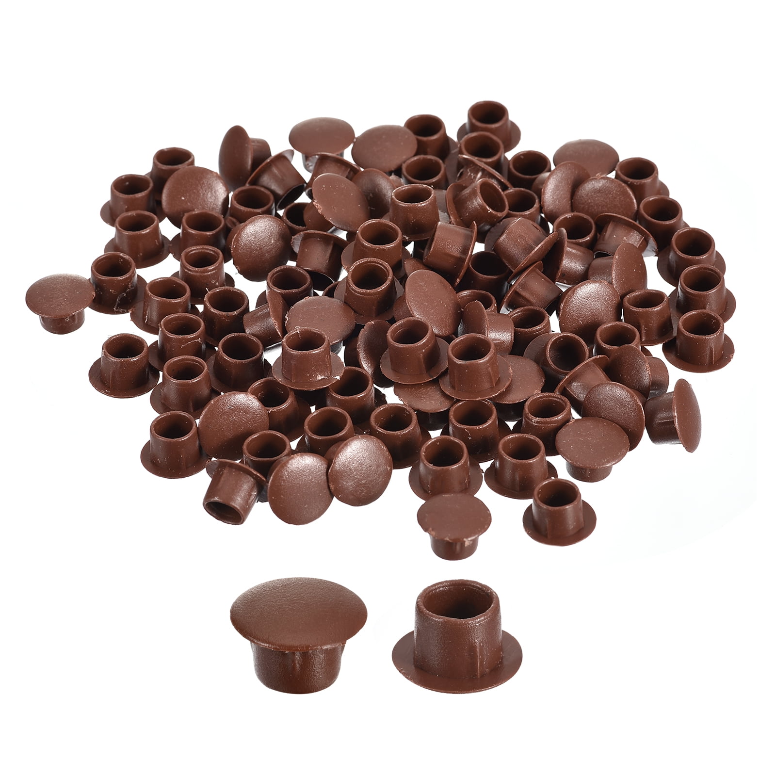 Uxcell 200Pack 8mm(5/16") Dia Plastic Screw Hole Plugs Cover for ...