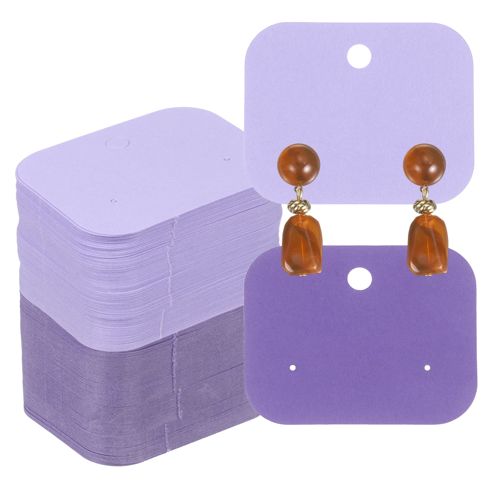 Uxcell 200Pcs Earring Display Cards, 1.6